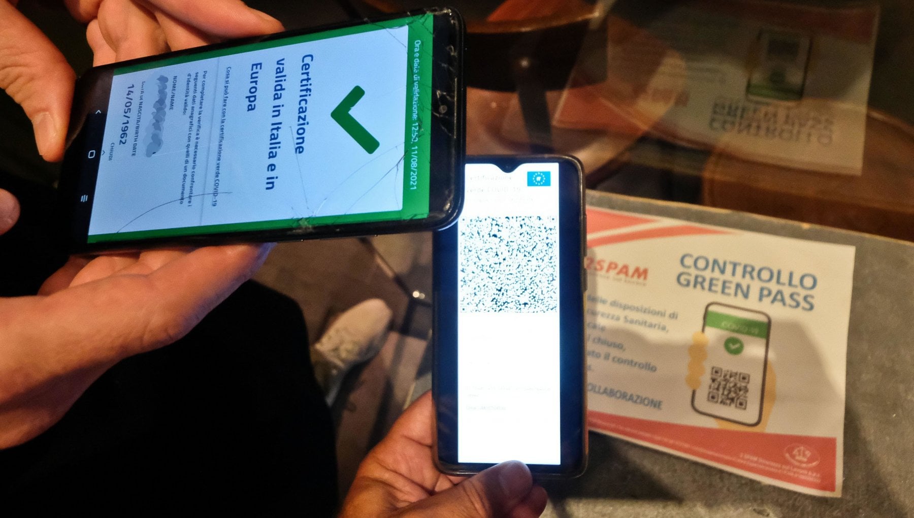 Tabella delle attività consentite senza green pass, con green pass base ...